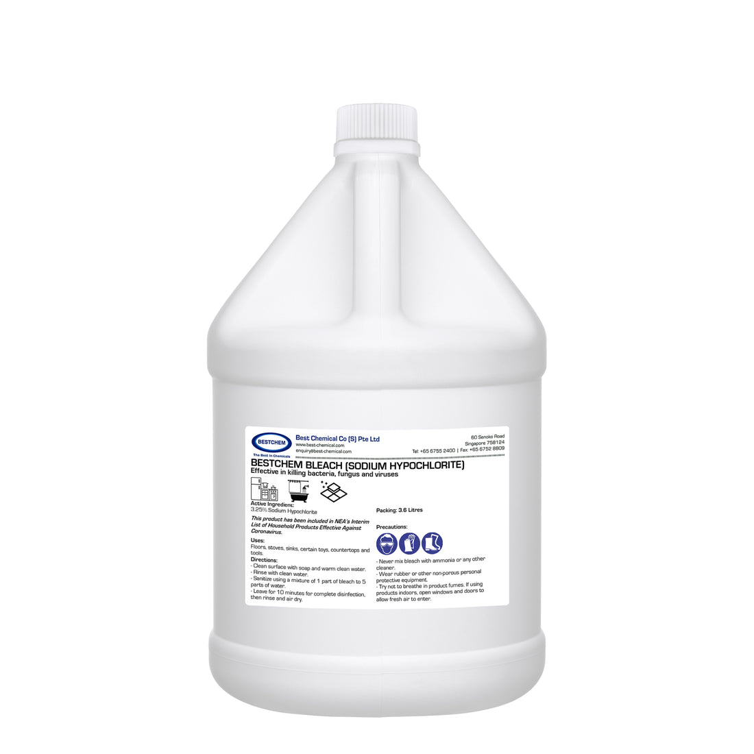 BestChem Bleach (Sodium Hypochlorite) – Best Chemical Co (S) Pte Ltd