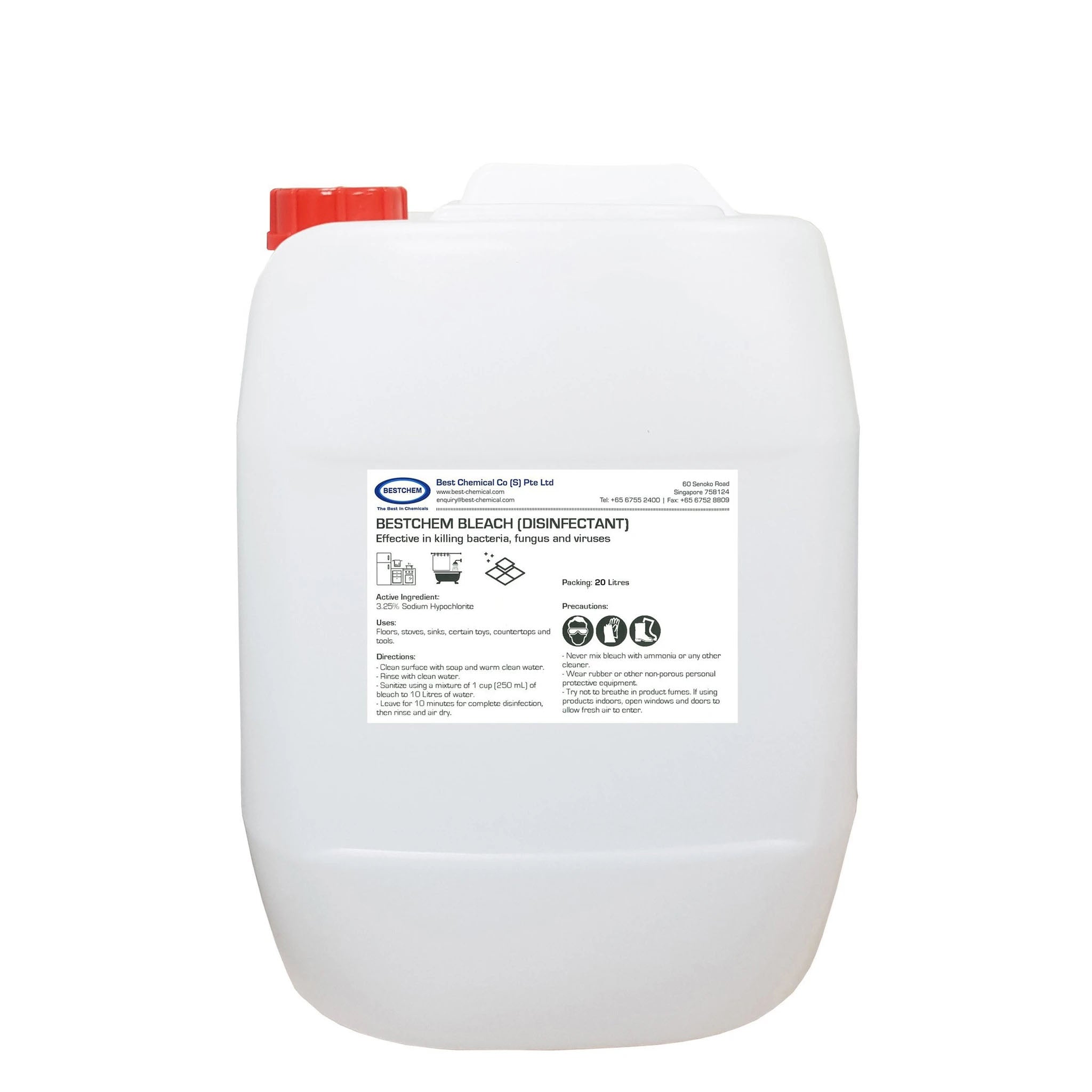 BestChem Bleach (Sodium Hypochlorite) – Best Chemical Co (S) Pte Ltd